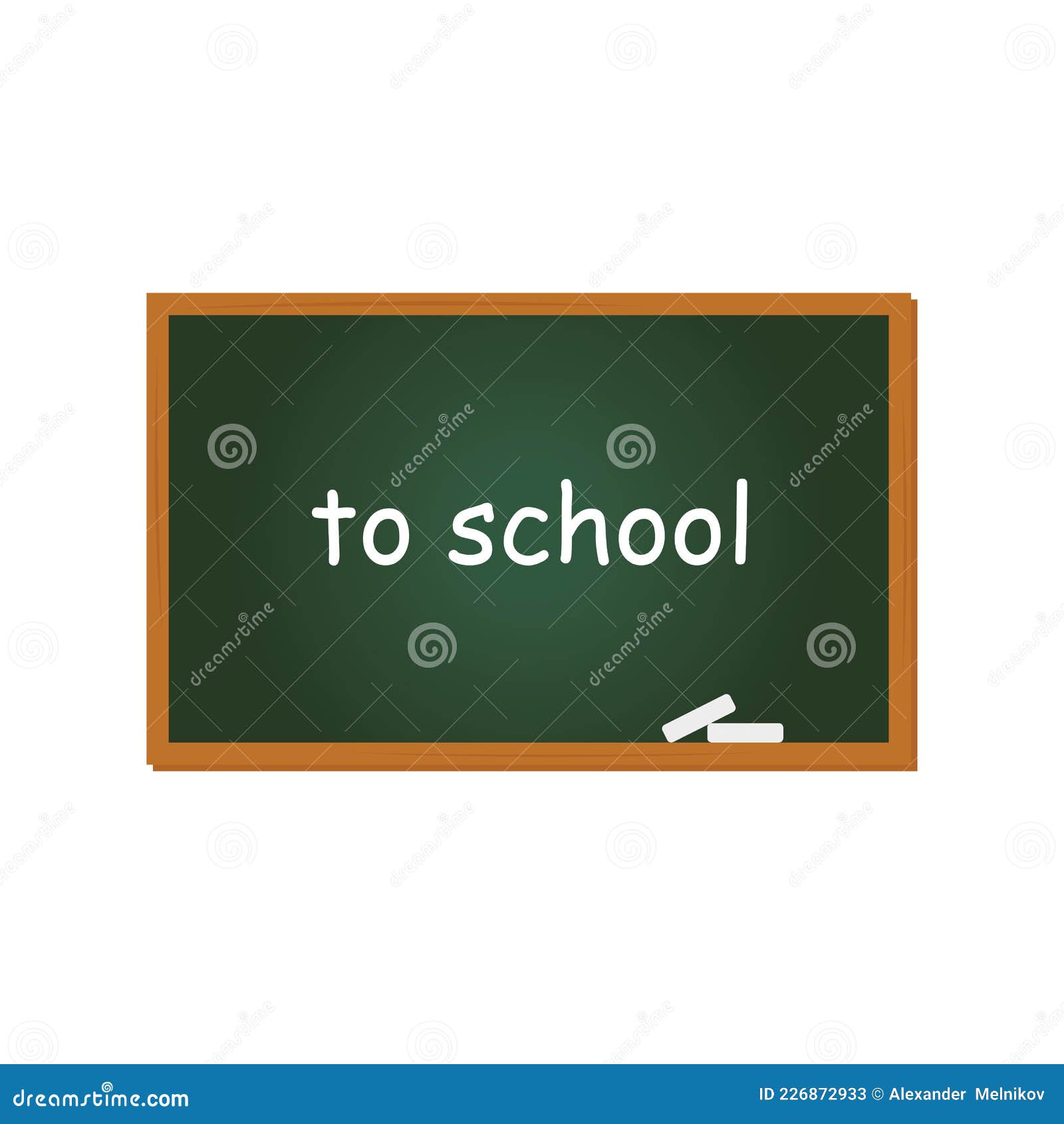 School Board Icon with Inscription To School. Vector Illustration Eps ...