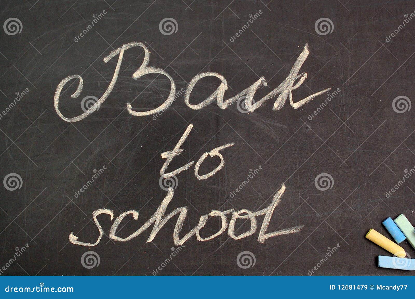 School Board with an Inscription Stock Image - Image of communication ...