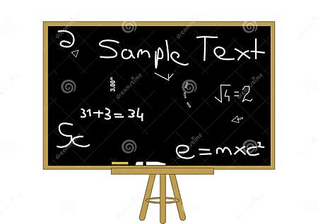 School board isolated stock vector. Illustration of mathematical - 8509730