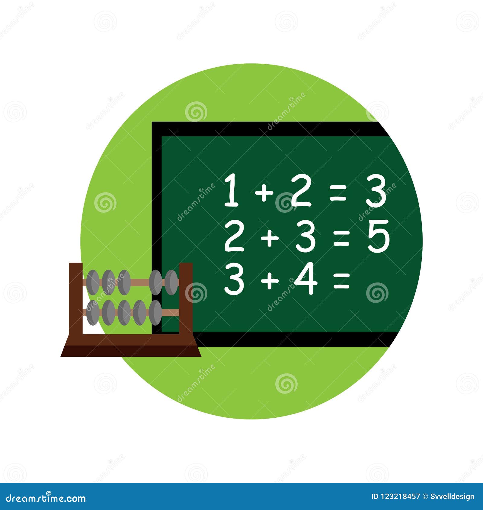 School Board Math Cartoon Graphic Illustration Design Stock Vector ...