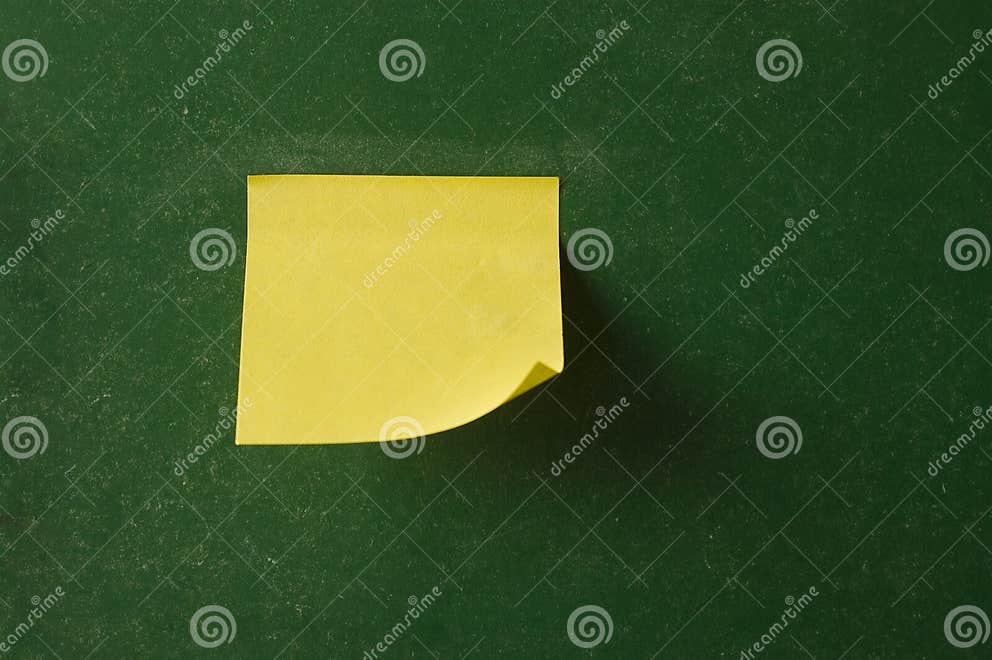 School Board with Reminder Note Paper Stock Photo - Image of stick ...