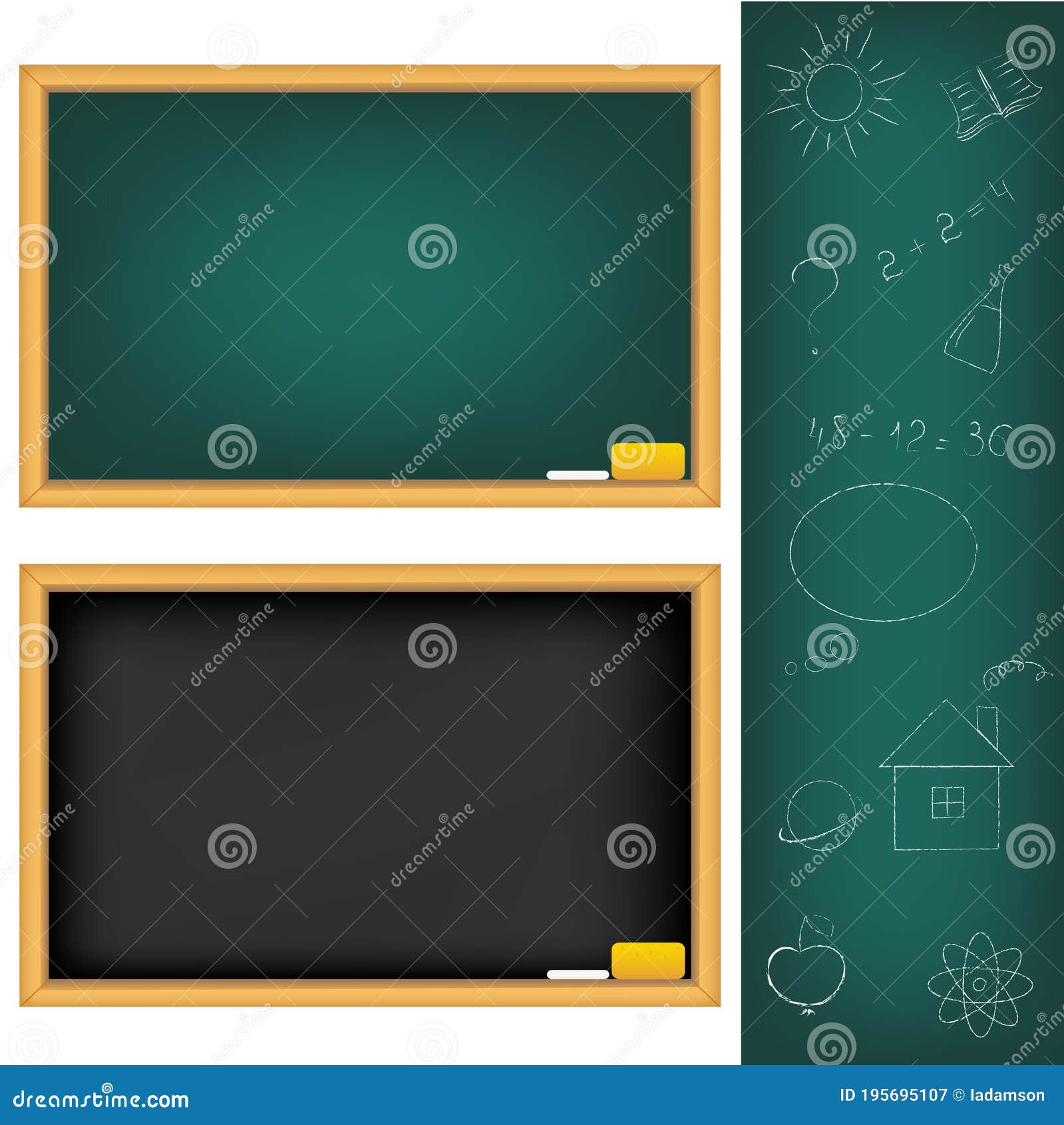School Boards stock vector. Illustration of reminder - 195695107