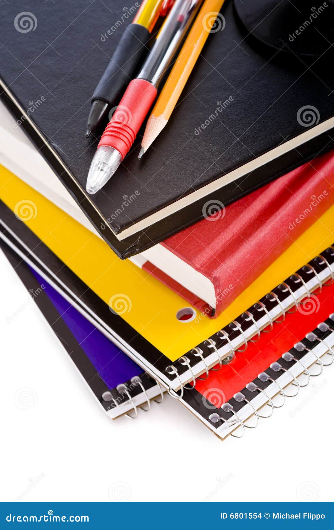 School Books stock photo. Image of school, supplies, pens - 6801554