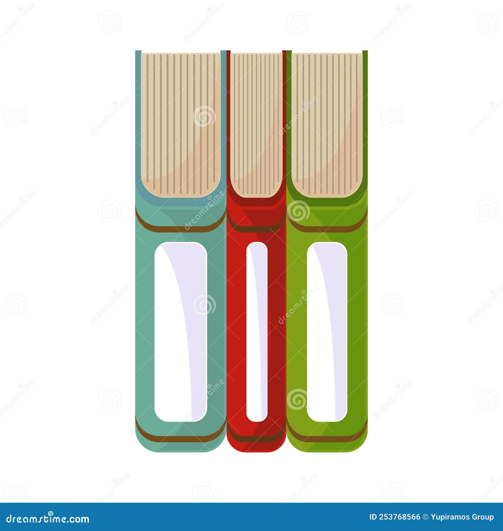 School books icon stock vector. Illustration of isolation - 253768566