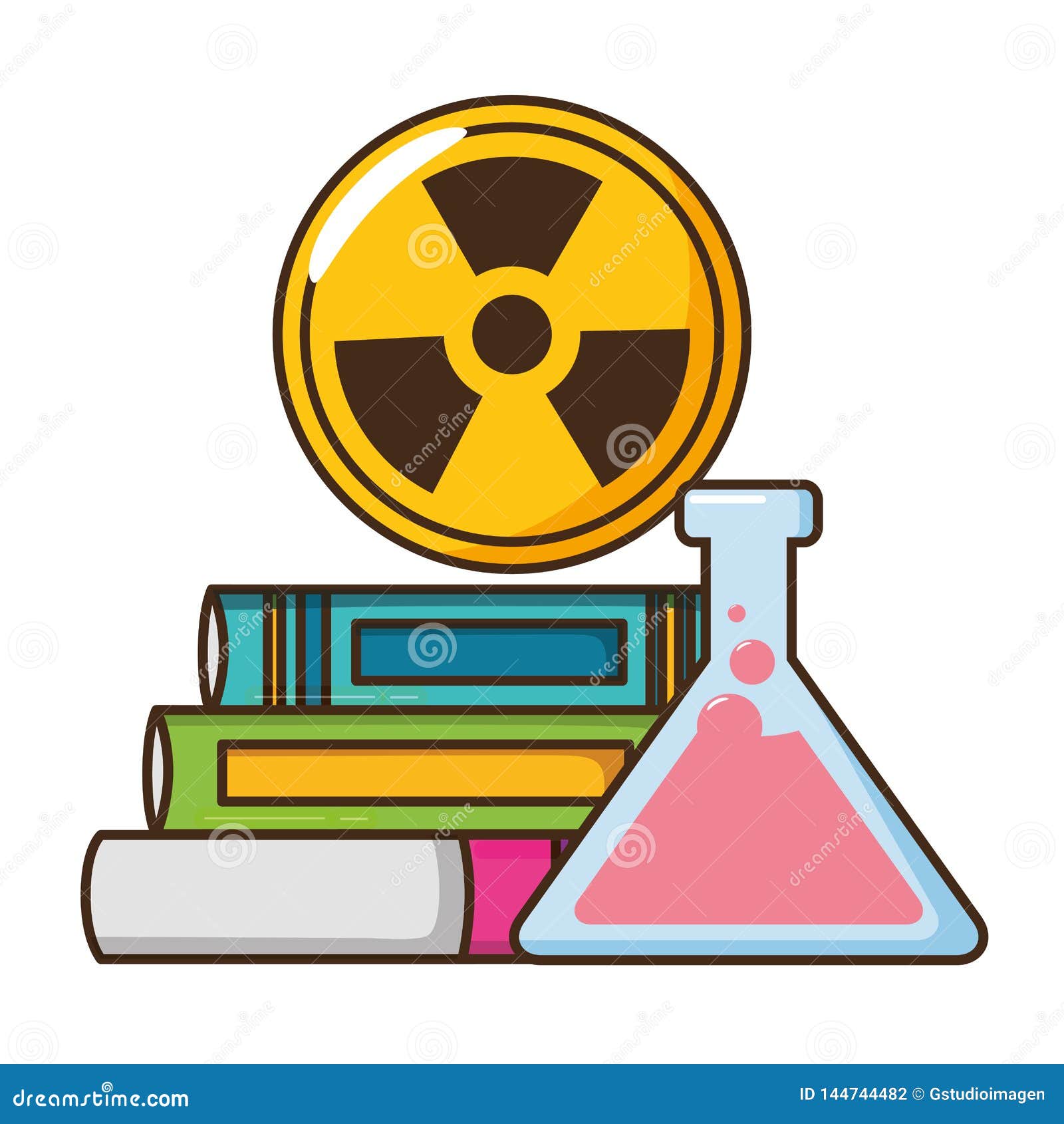 School books lab flask stock vector. Illustration of technology - 144744482