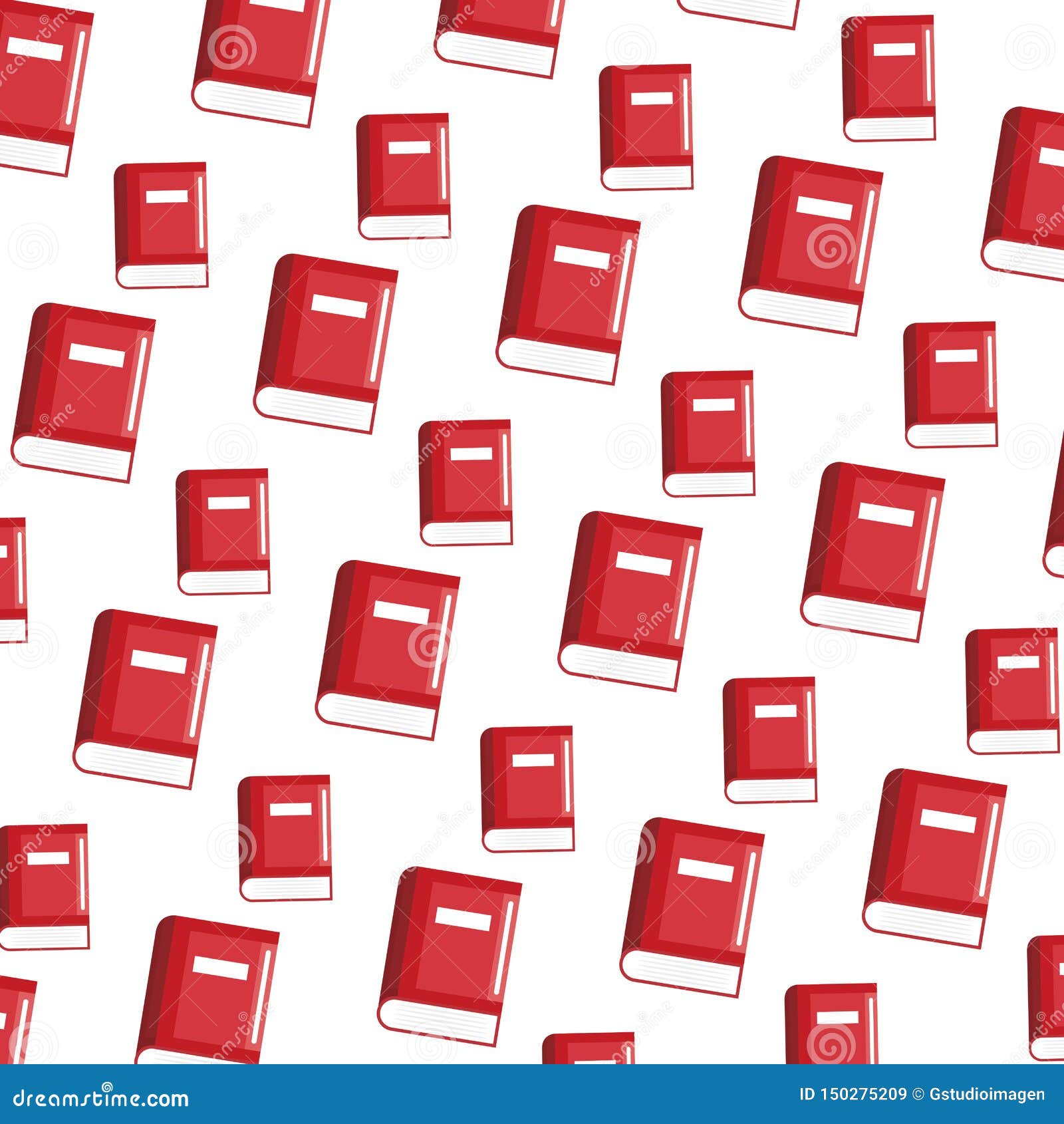 School Books Pattern Background Vector Illustration Stock Illustration ...
