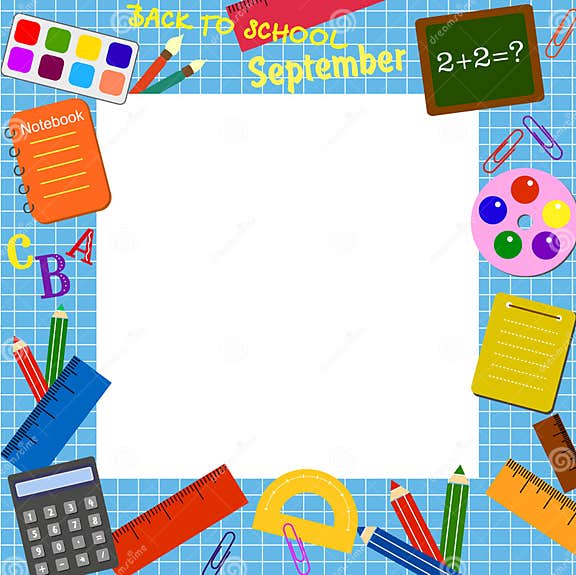 School border stock vector. Illustration of child, ruler - 20971290