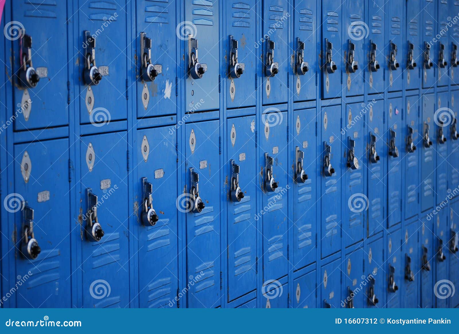 School boxes stock photo. Image of personal, locker, supplies - 16607312