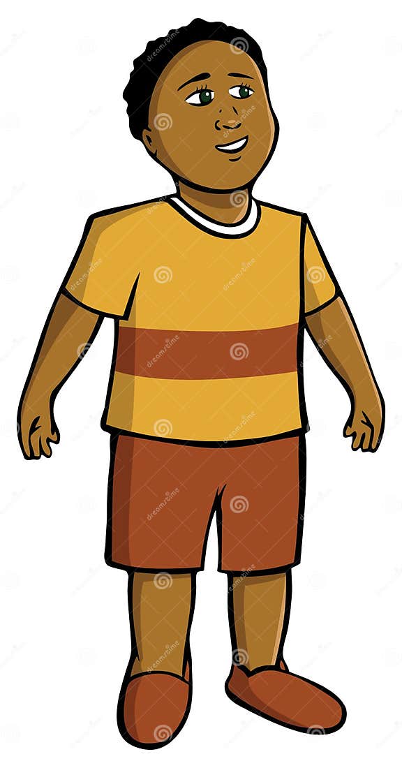 School boy stock illustration. Illustration of afro, american - 5434141