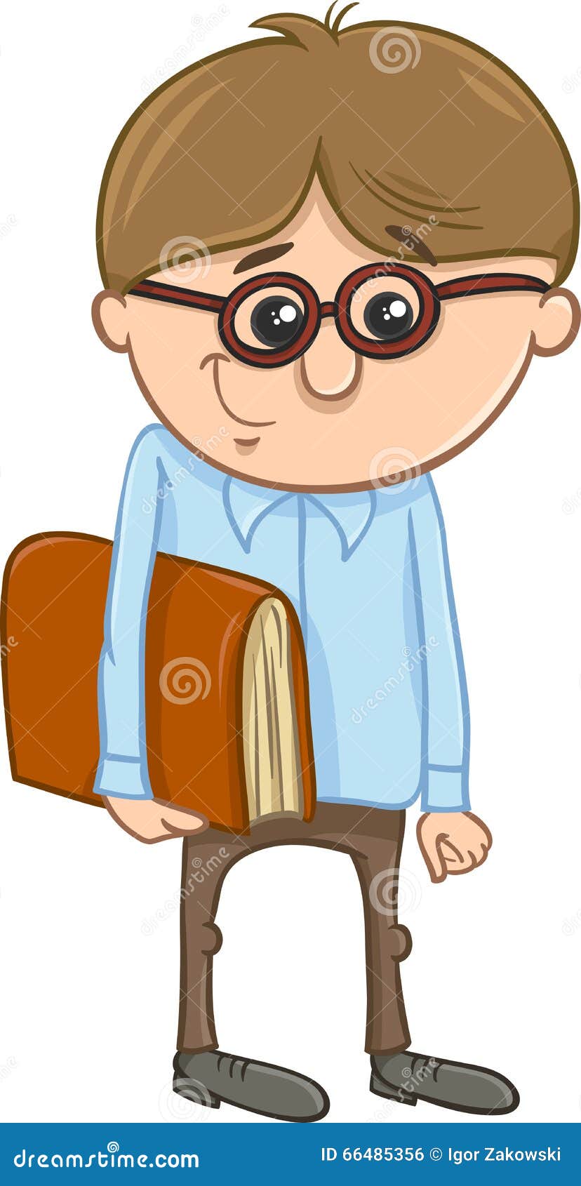 School Boy Cartoon Illustration Stock Vector - Illustration of cute ...