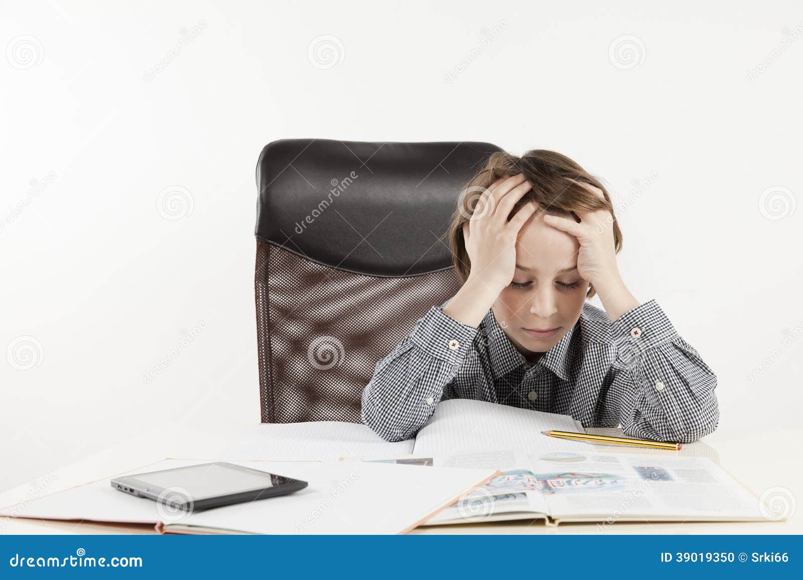 School boy hate learning stock photo. Image of work, cute - 39019350