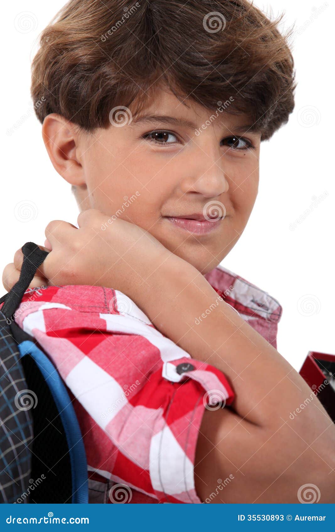School boy stock image. Image of portrait, little, frontview - 35530893