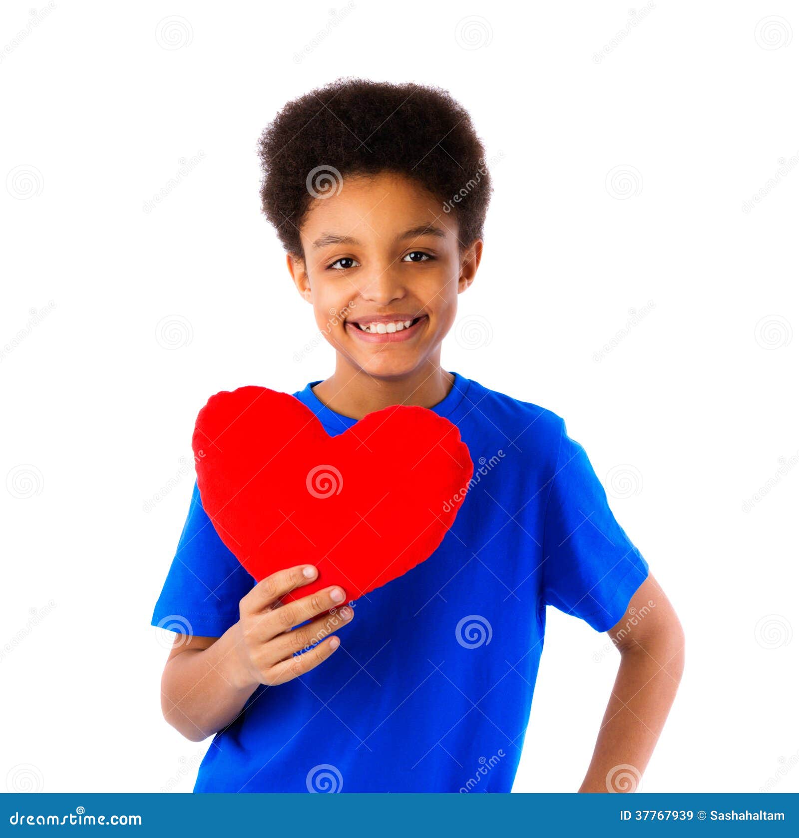 School Boy Holding Valentines Heart Stock Image - Image of education ...