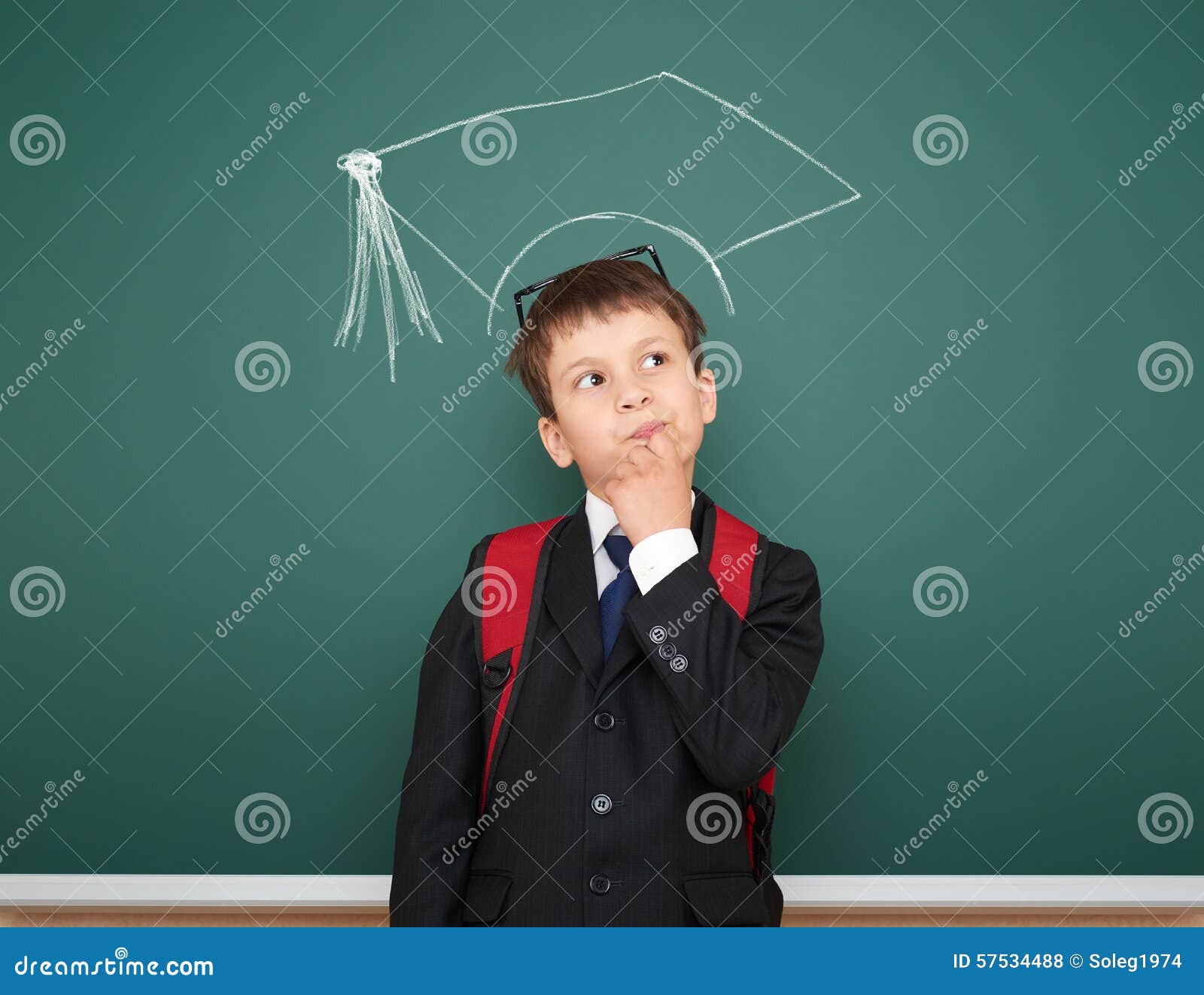 School Boy Portrait with Academic Cap Stock Photo - Image of caucasian ...