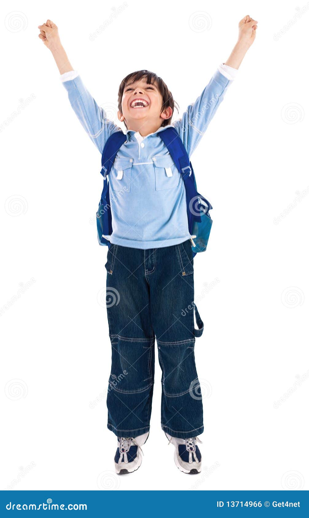 School boy very happy stock photo. Image of concept, elementary - 13714966