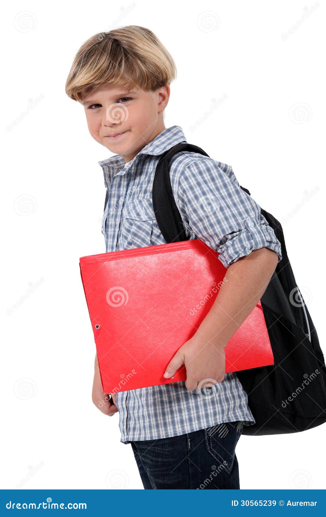 School boy stock image. Image of wearing, chequered, fair - 30565239