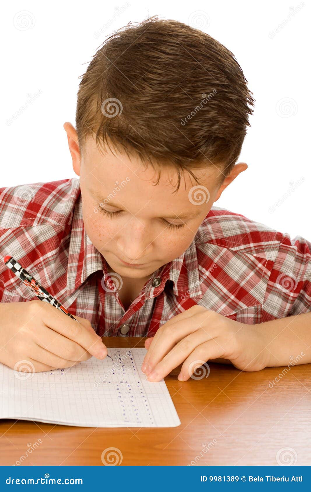School boy writing stock image. Image of homework, little - 9981389