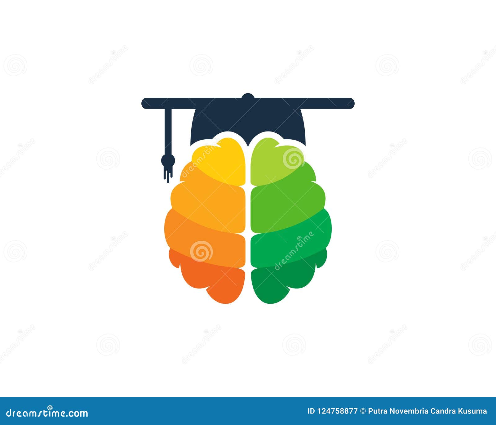 School Brain Logo Icon Design Stock Vector - Illustration of company ...