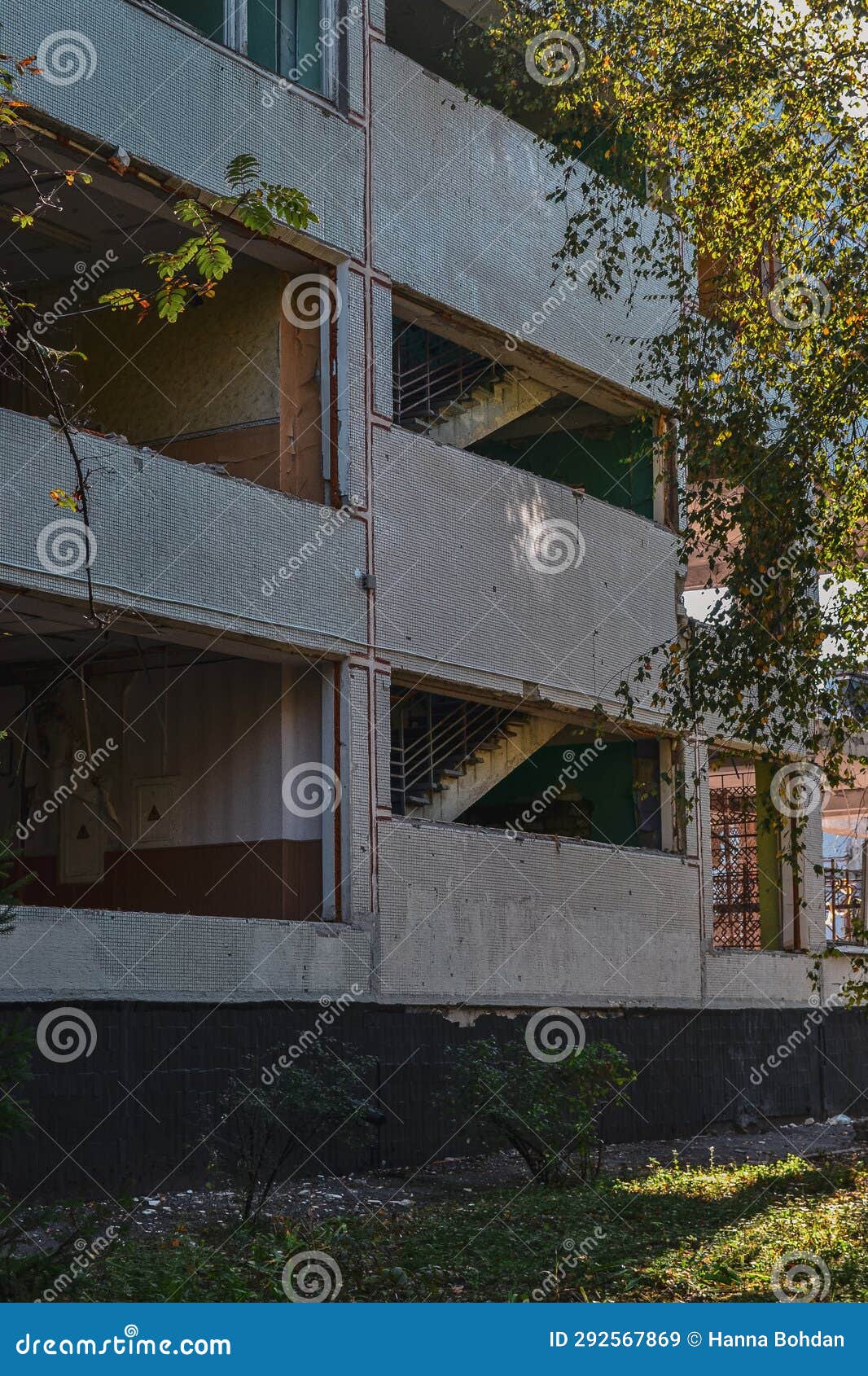 A School with Broken Windows Editorial Stock Image - Image of ...