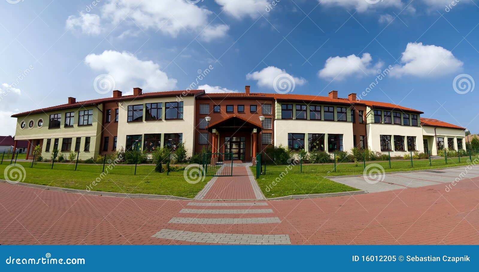 School building stock image. Image of official, blue - 16012205