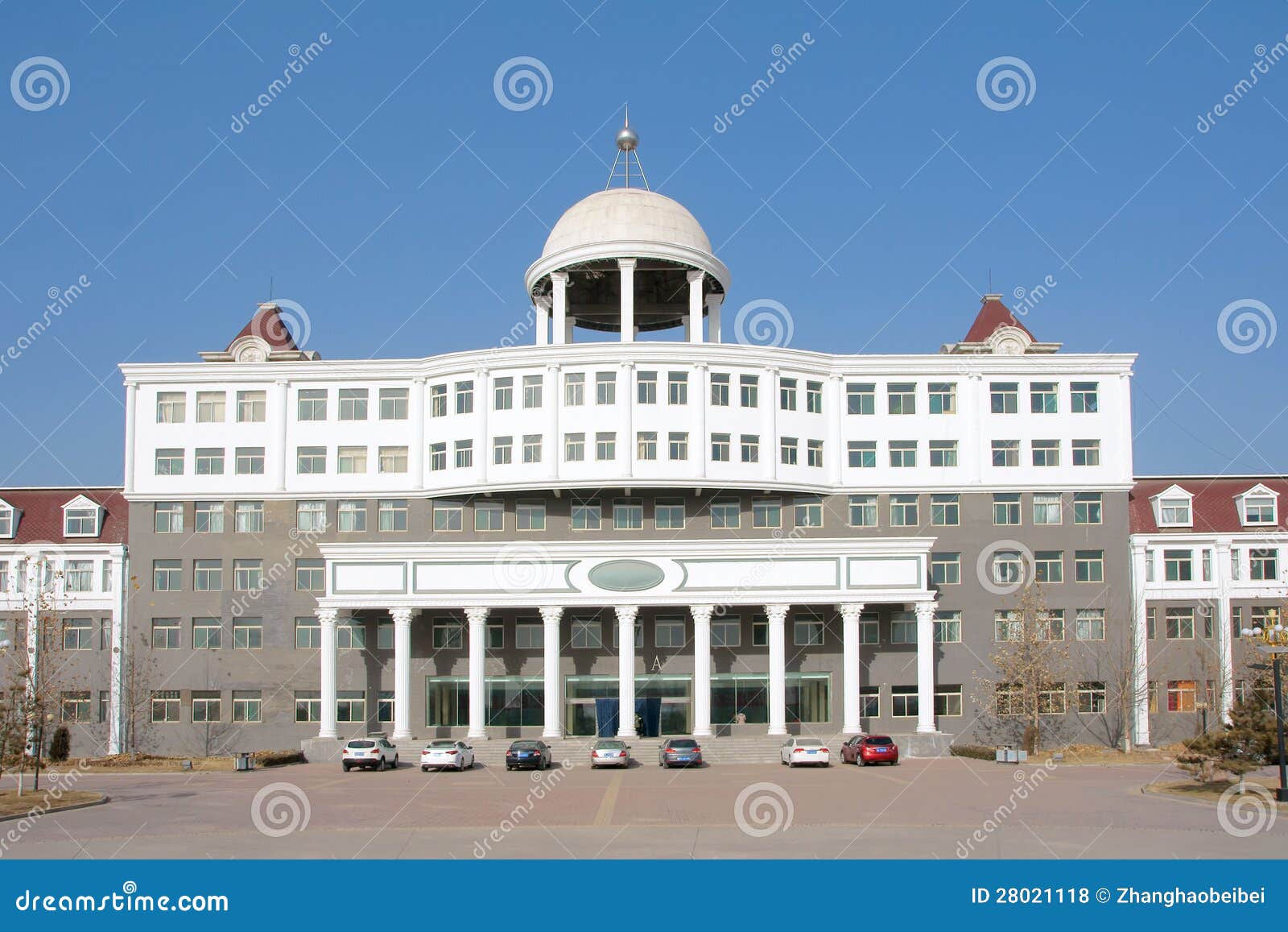 School building stock photo. Image of winter, outdoors - 28021118