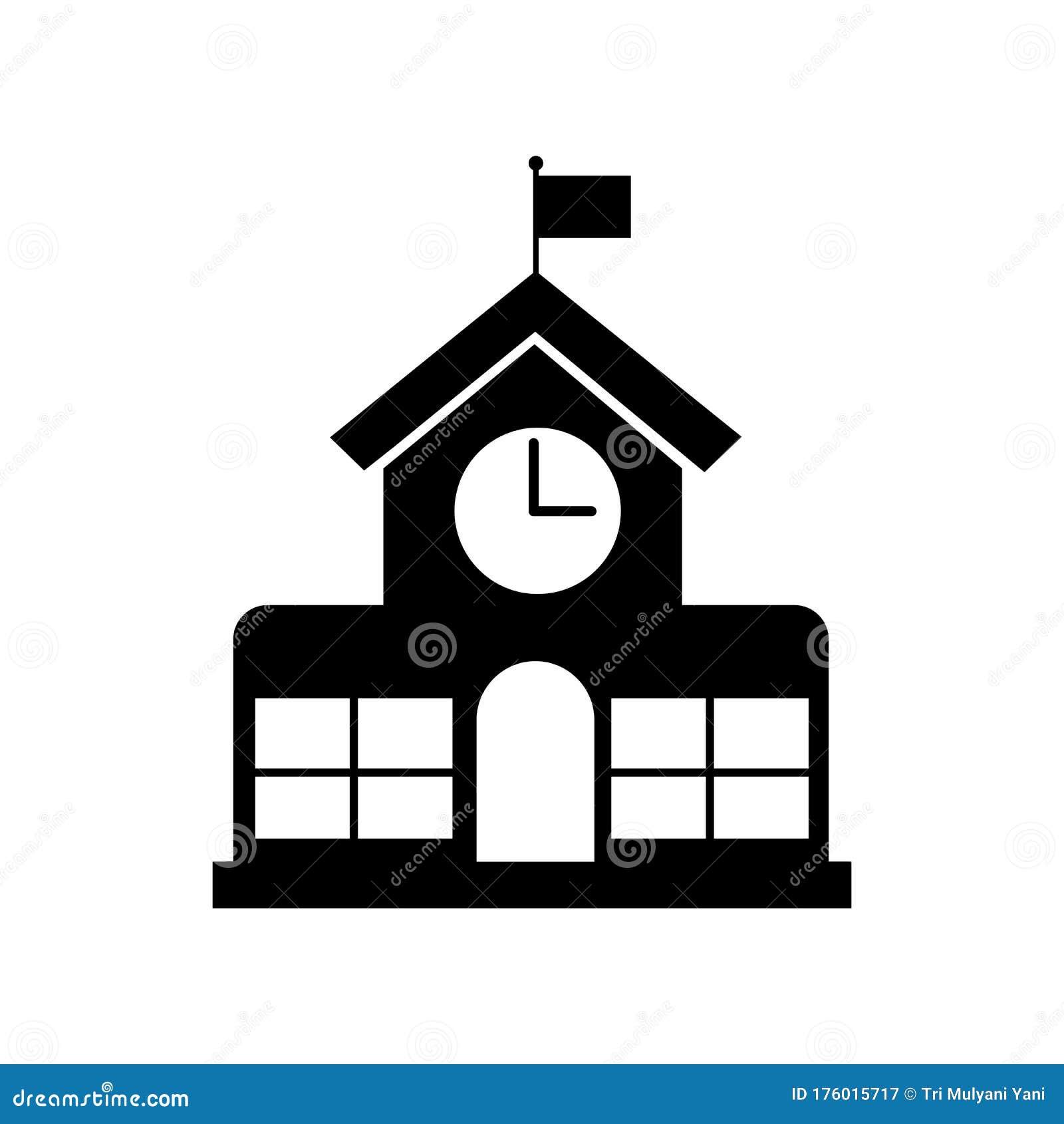 School Building Icon Vector Design Symbol Stock Vector - Illustration ...
