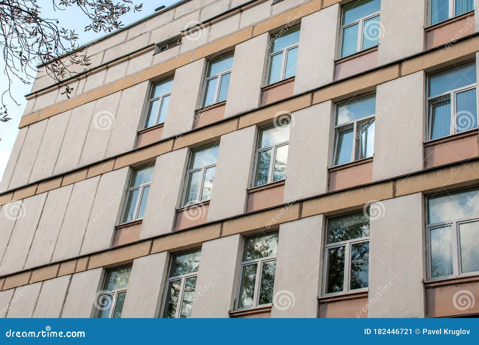 The School Building in the City is Quarantined with Empty Abandoned ...