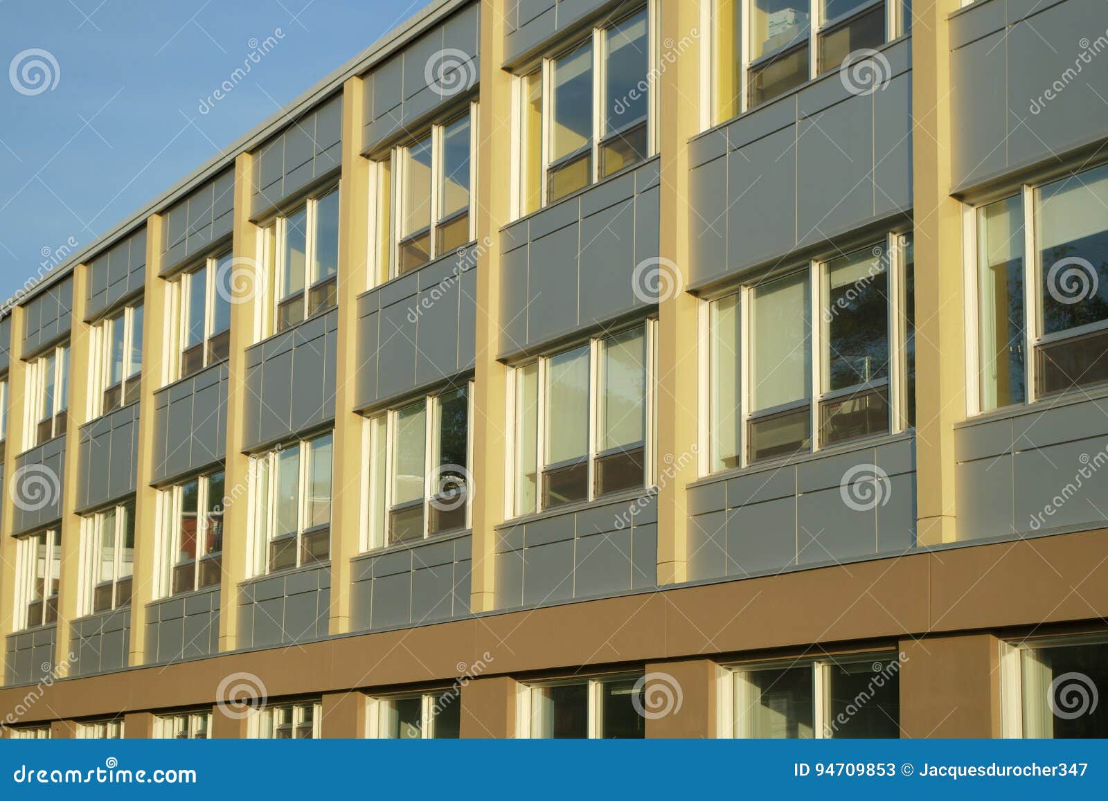 School Building Exterior Architecture Facade Modern Public Structure ...