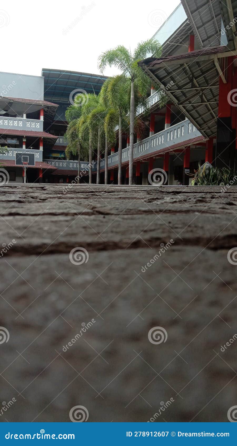 The School Building at Seen for a Far Place Stock Image - Image of ...