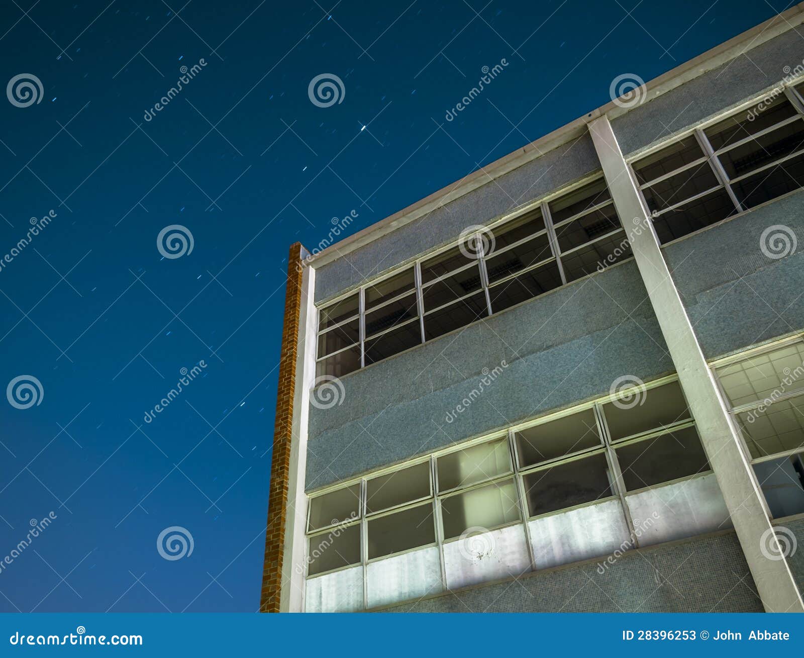 School Building and Stars stock image. Image of architecture - 28396253