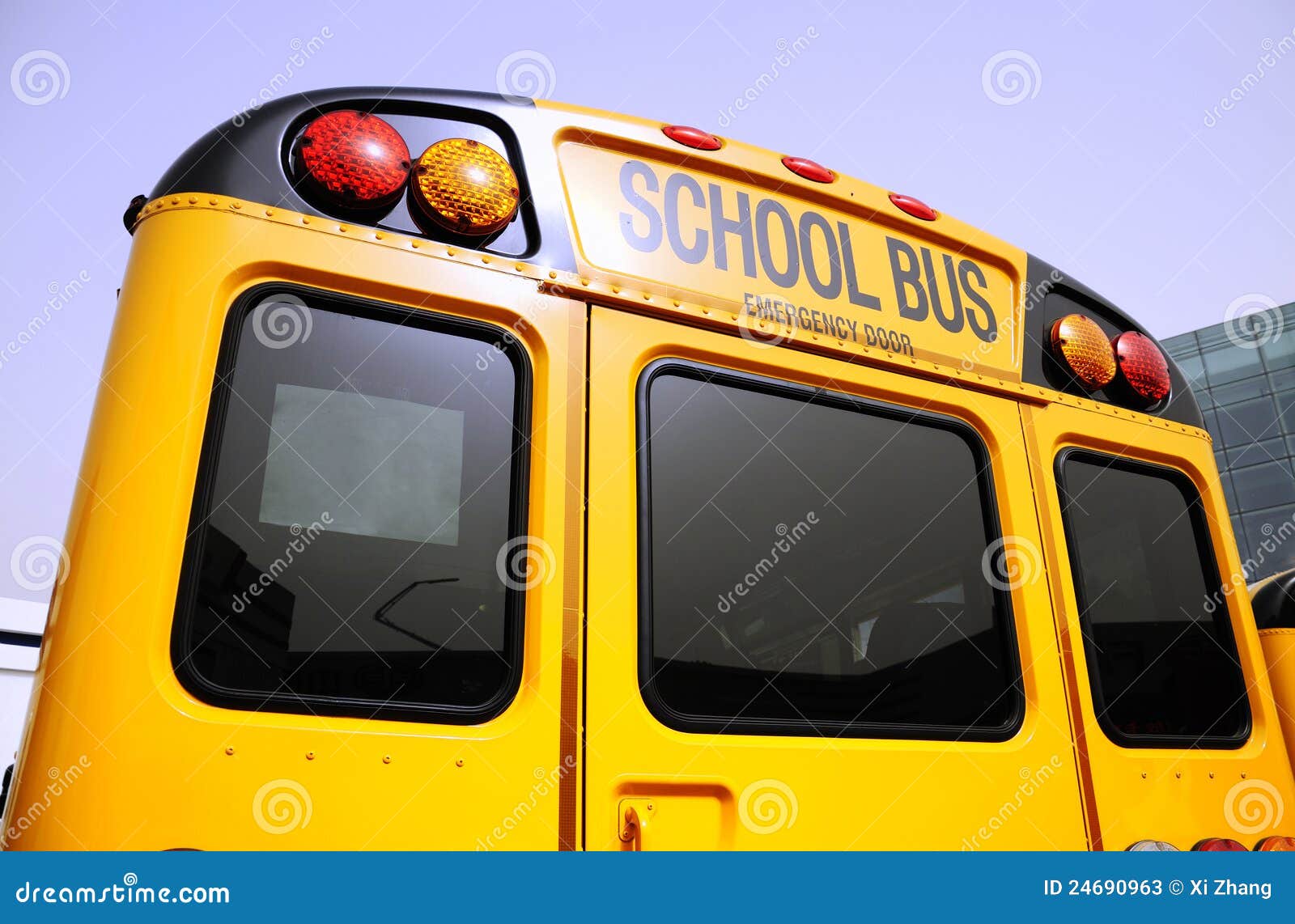 School bus stock image. Image of windows, school, lights - 24690963