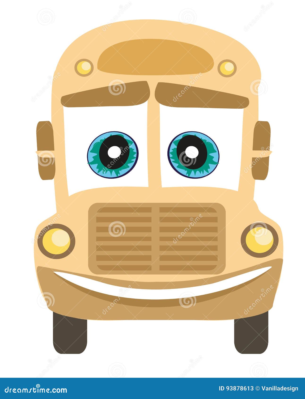 School Bus Cartoon Character Stock Vector - Illustration of vacuum ...