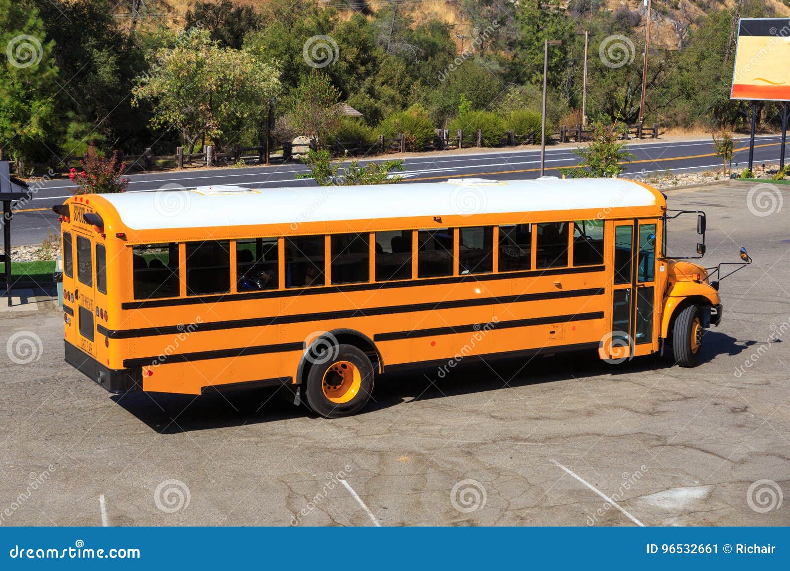 School bus stock image. Image of rural, teacher, area - 96532661