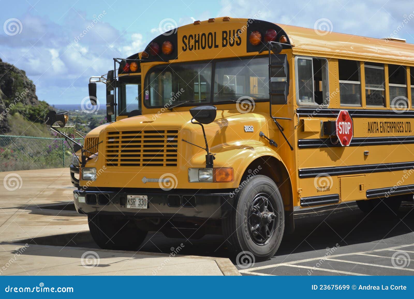 School bus, close up view editorial stock image. Image of yellow - 23675699