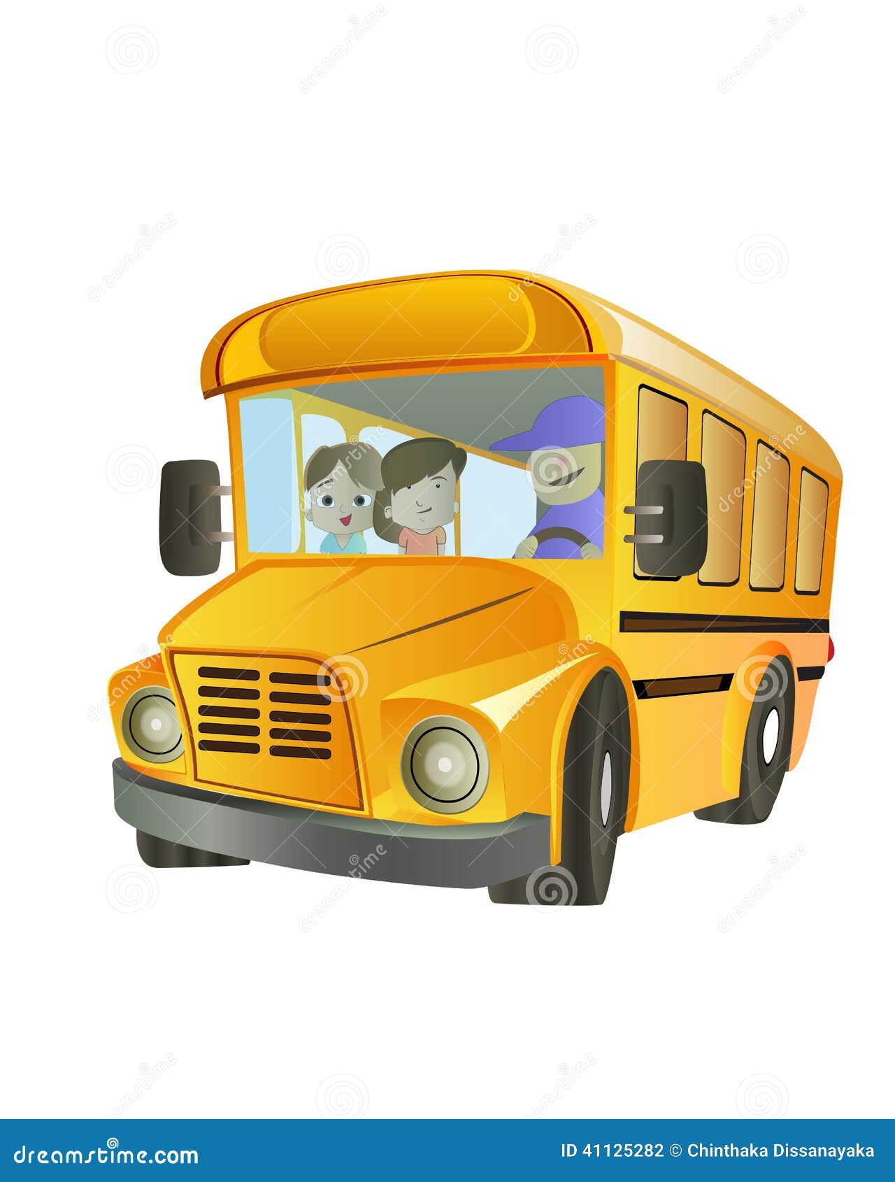 School Bus stock illustration. Illustration of isolated - 41125282