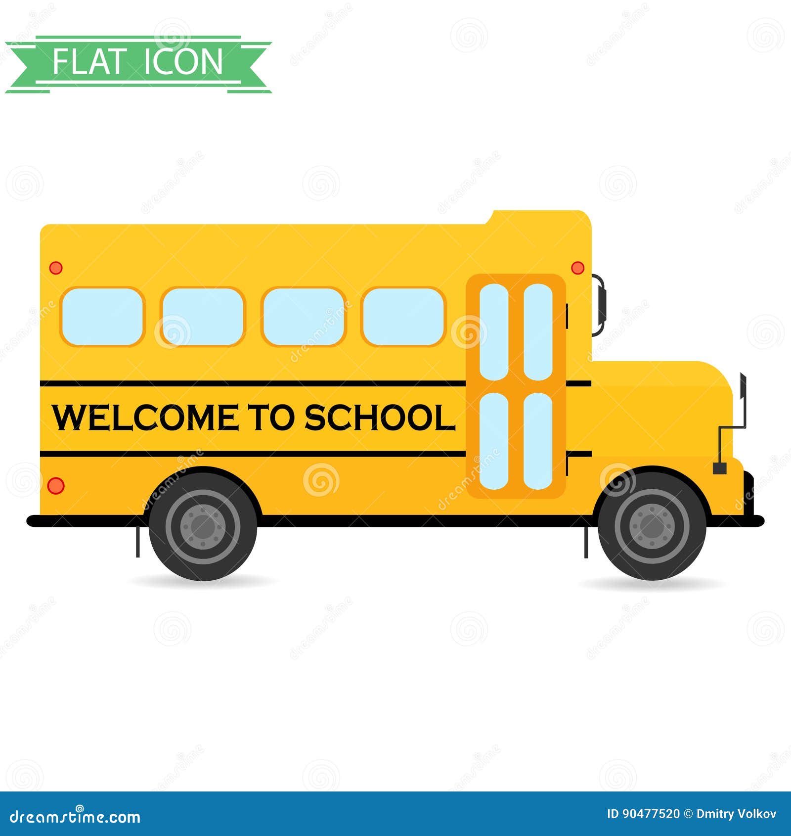 School bus stock illustration. Illustration of auto, design - 90477520