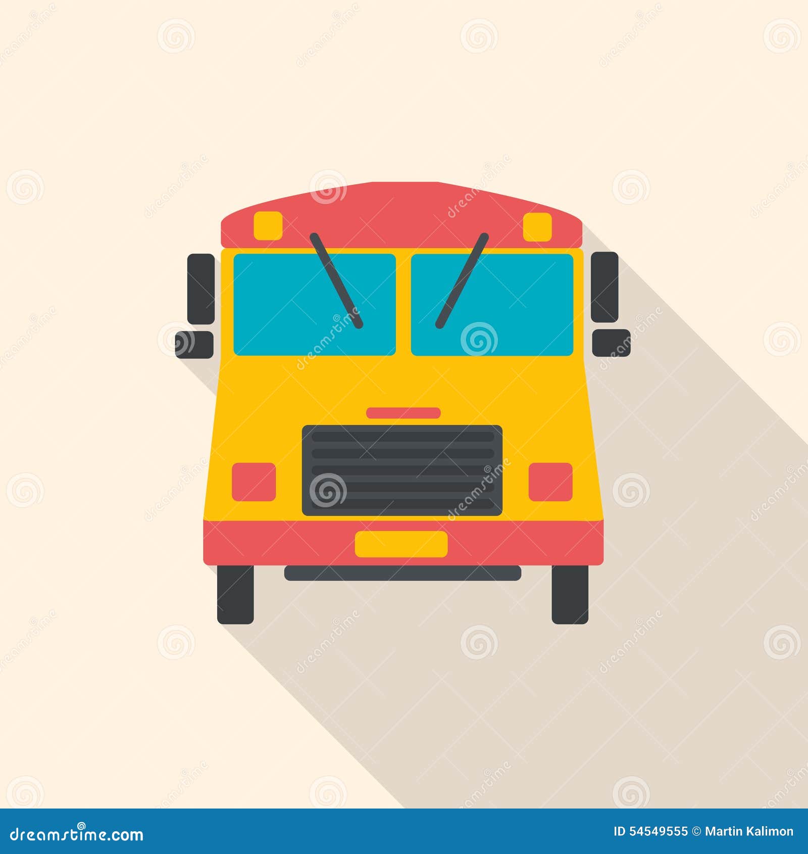 School bus stock vector. Illustration of public, traditional - 54549555