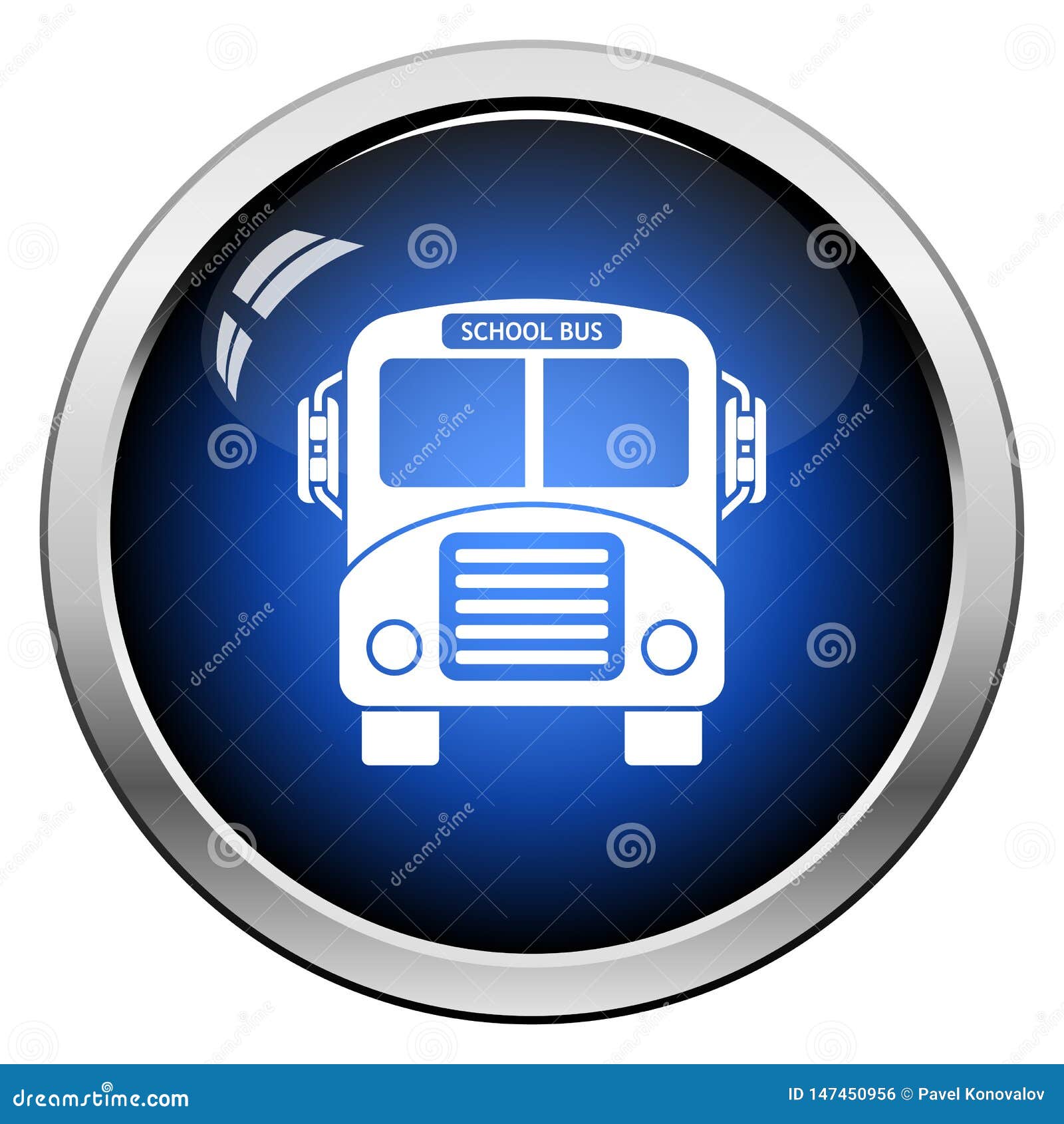 School Bus Icon stock vector. Illustration of symbol - 147450956