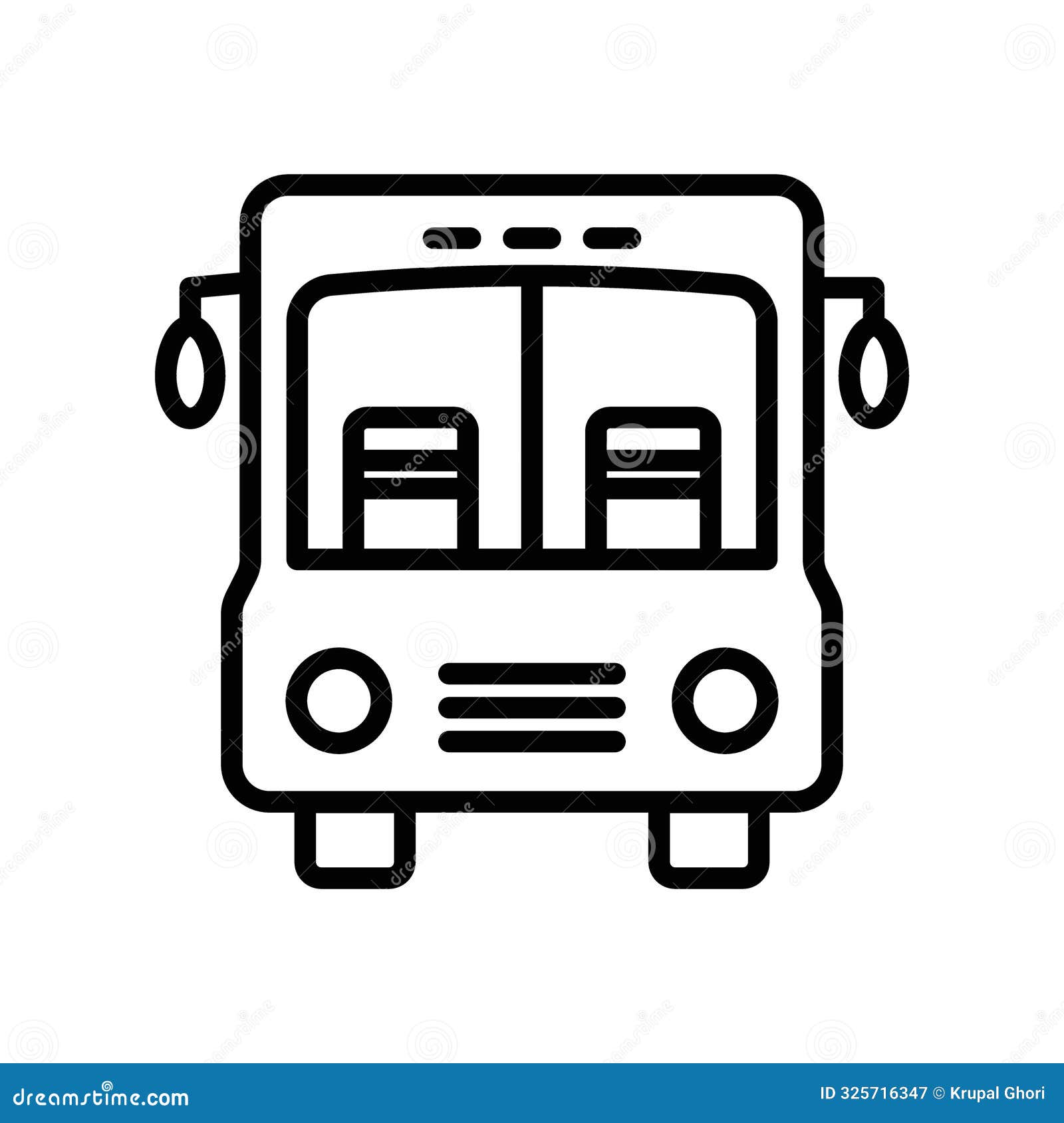 School Bus Icon Set Transportation Illustrations for Education and ...