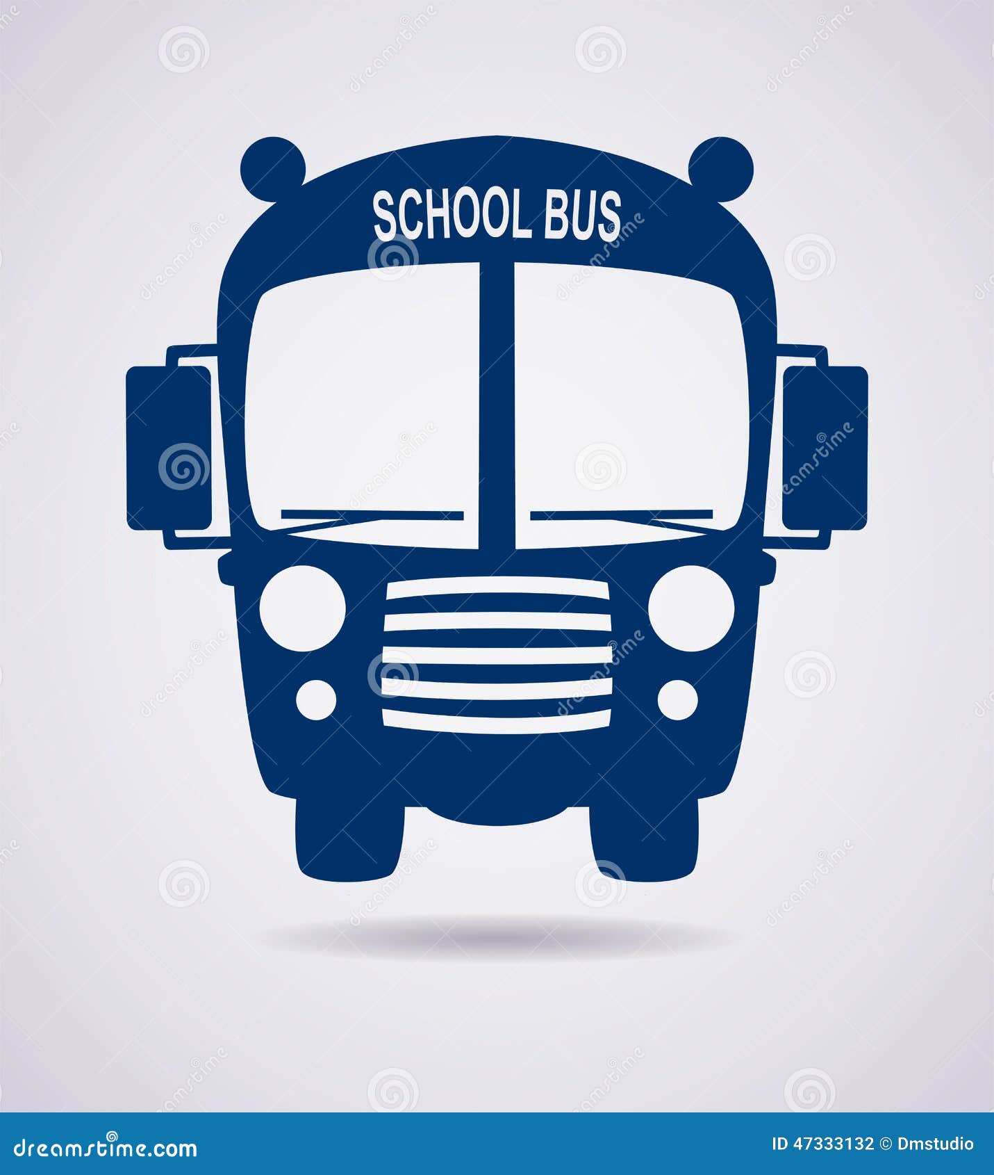 School bus icon, vector stock vector. Illustration of icon - 47333132