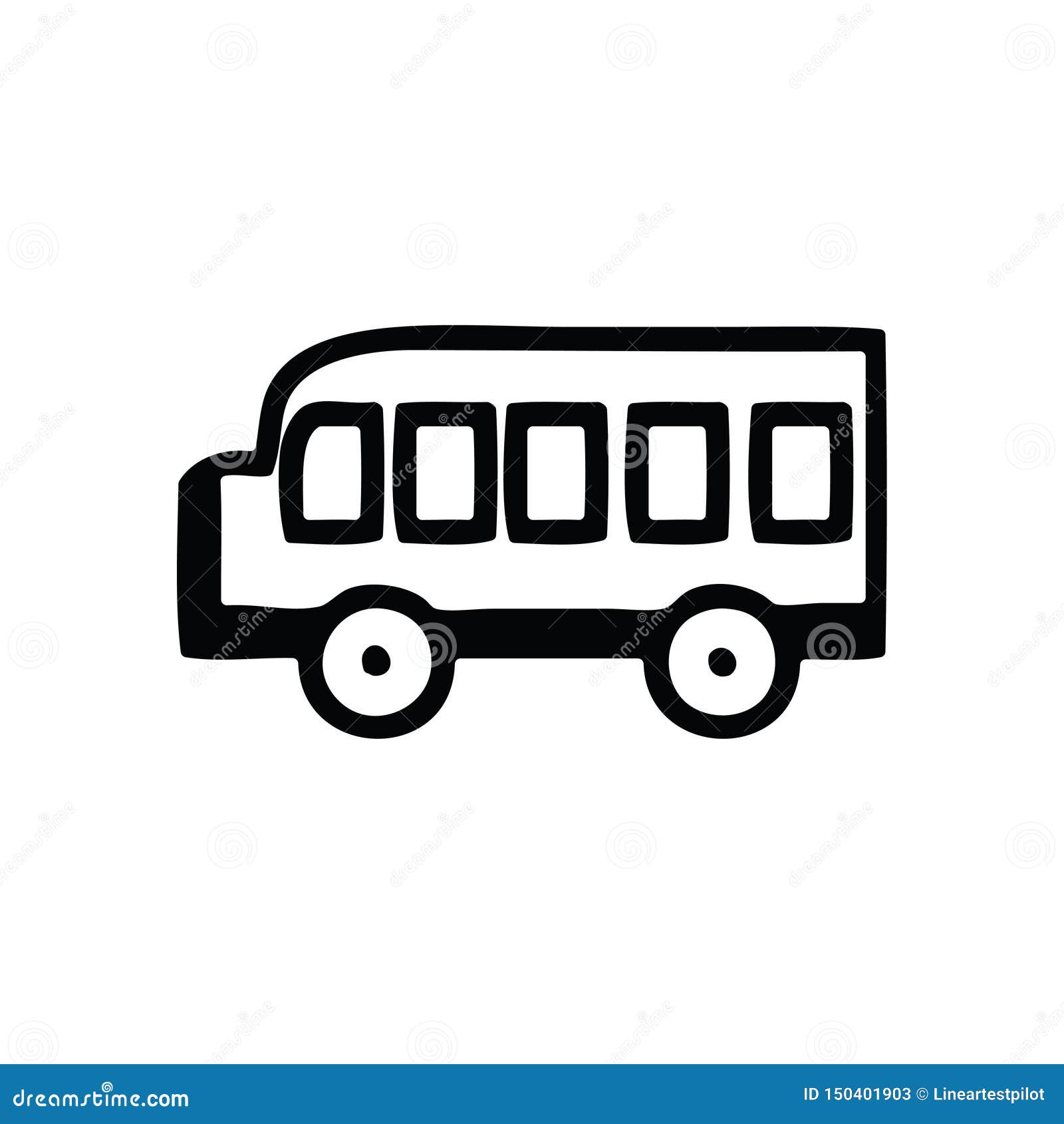 School bus icon symbol stock vector. Illustration of vector - 150401903