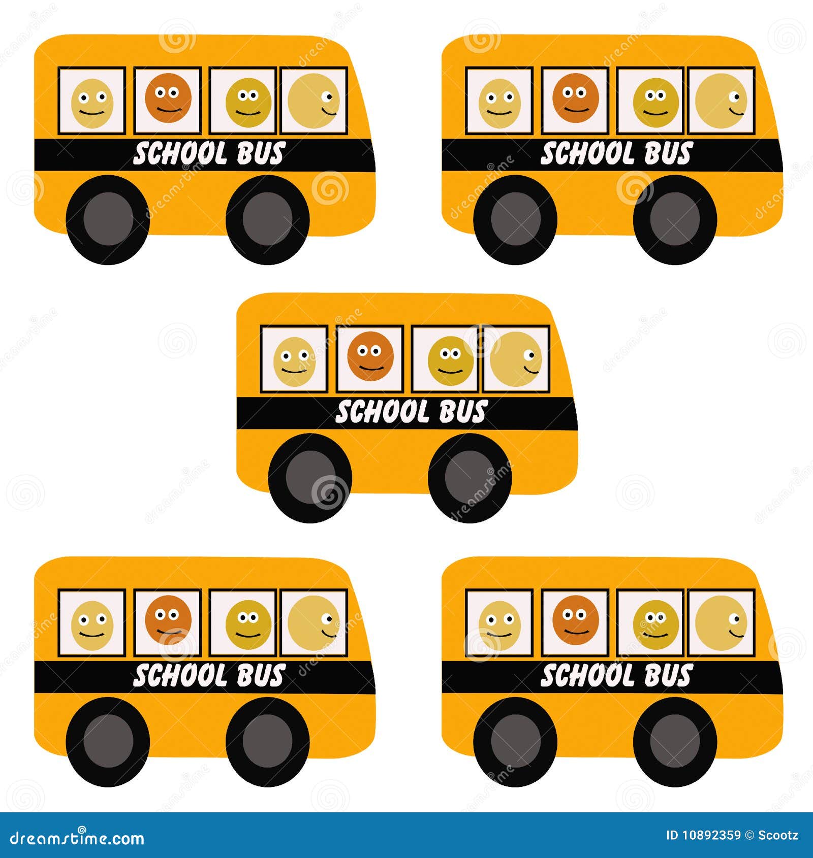 School bus illustration stock illustration. Illustration of class ...