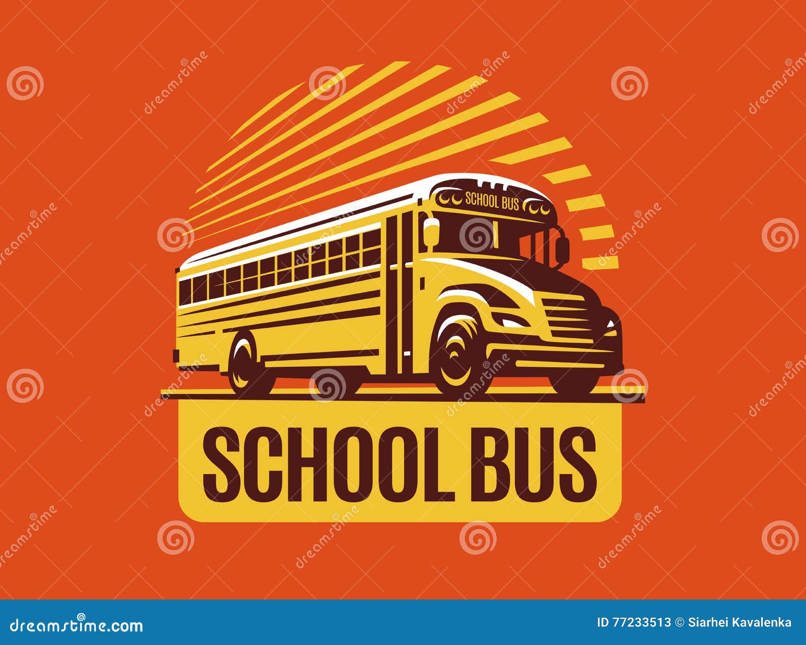 Emblem School Bus Icon Design Stock Illustrations – 240 Emblem School ...