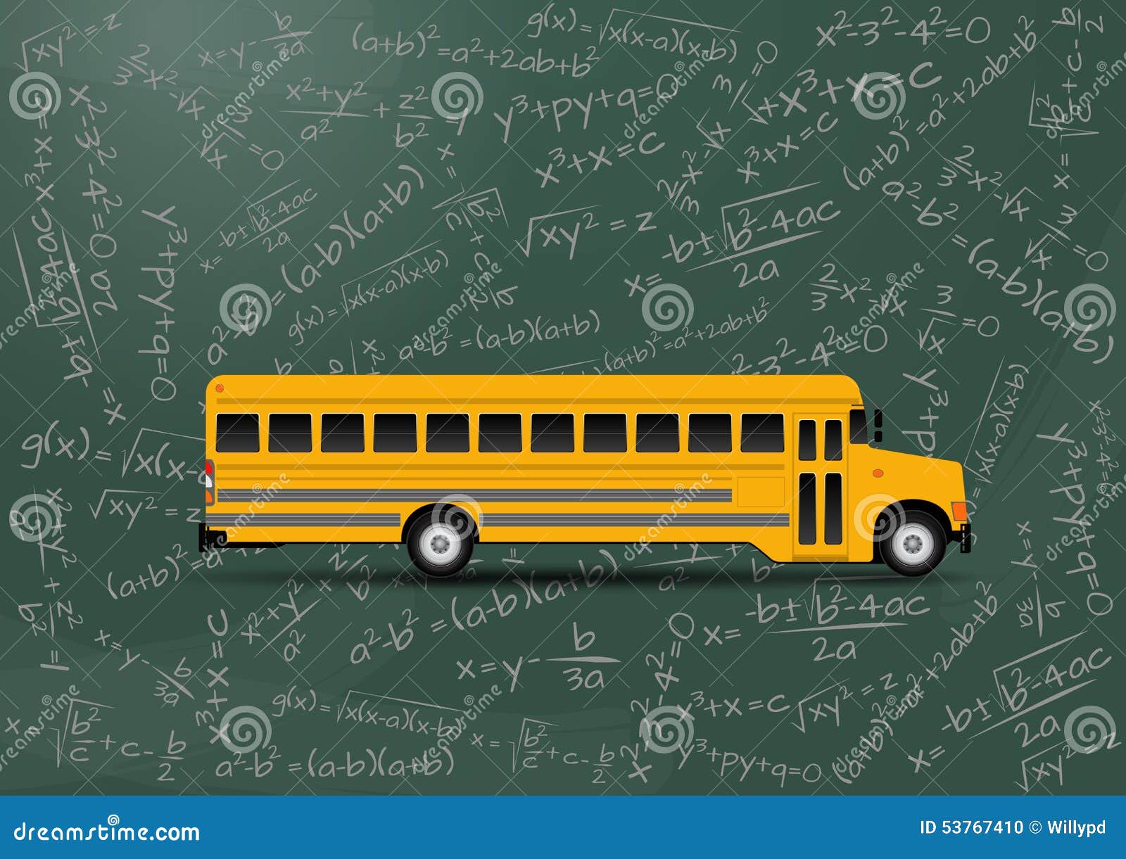 School Bus Vector Illustration | CartoonDealer.com #53767410