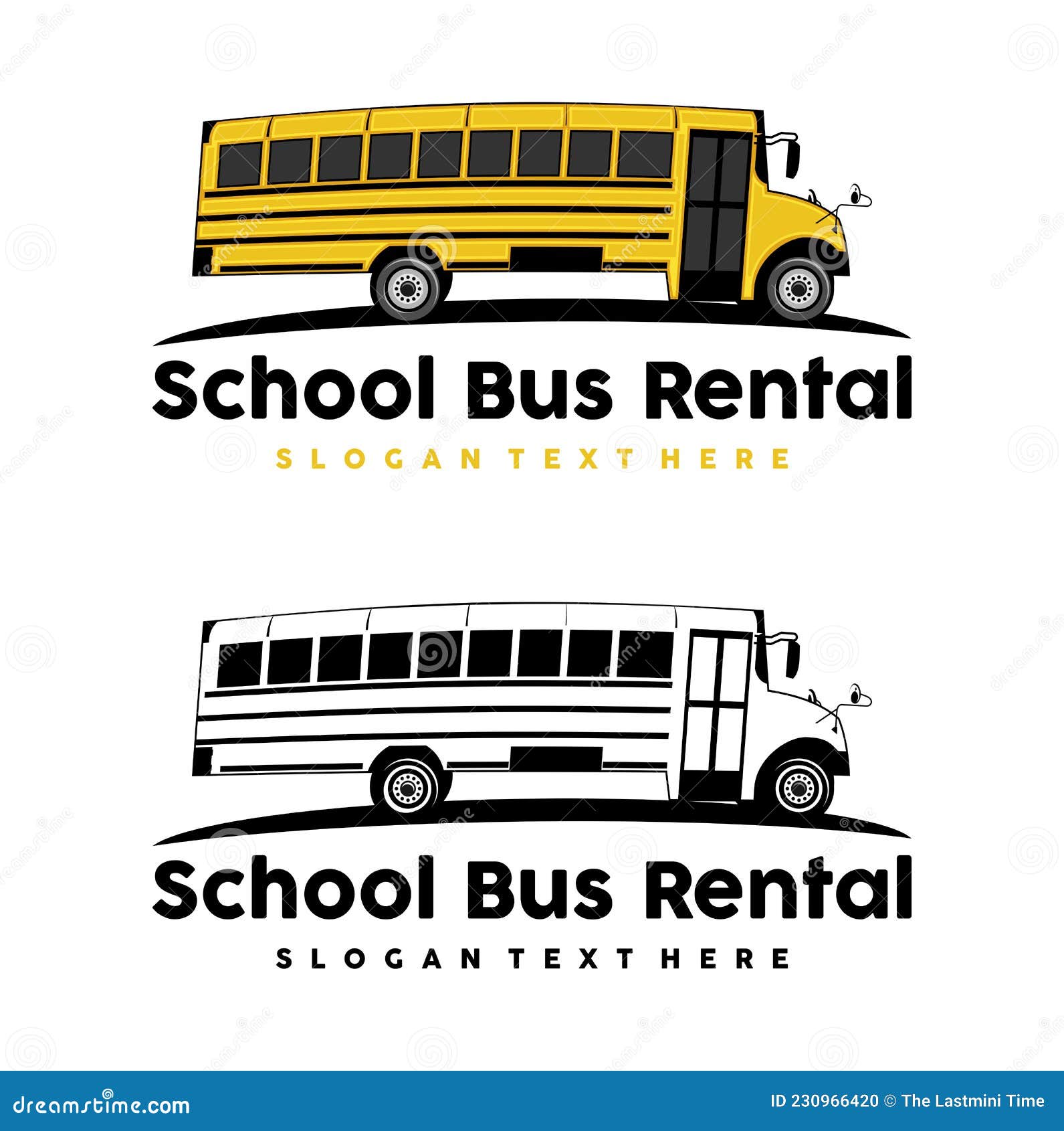 School bus logo design stock vector. Illustration of drive - 230966420