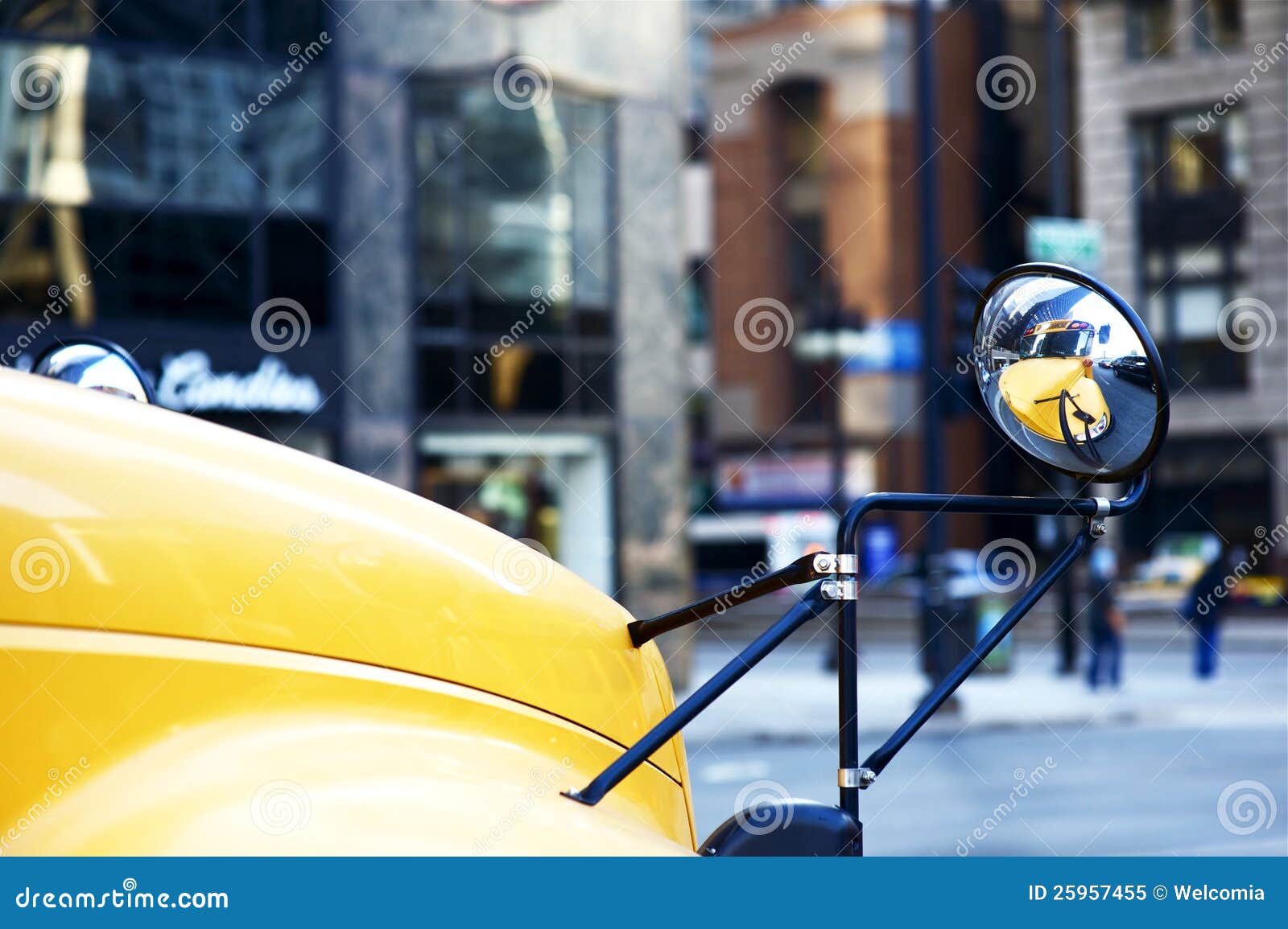 School Bus Mirror stock image. Image of vehicle, urban - 25957455