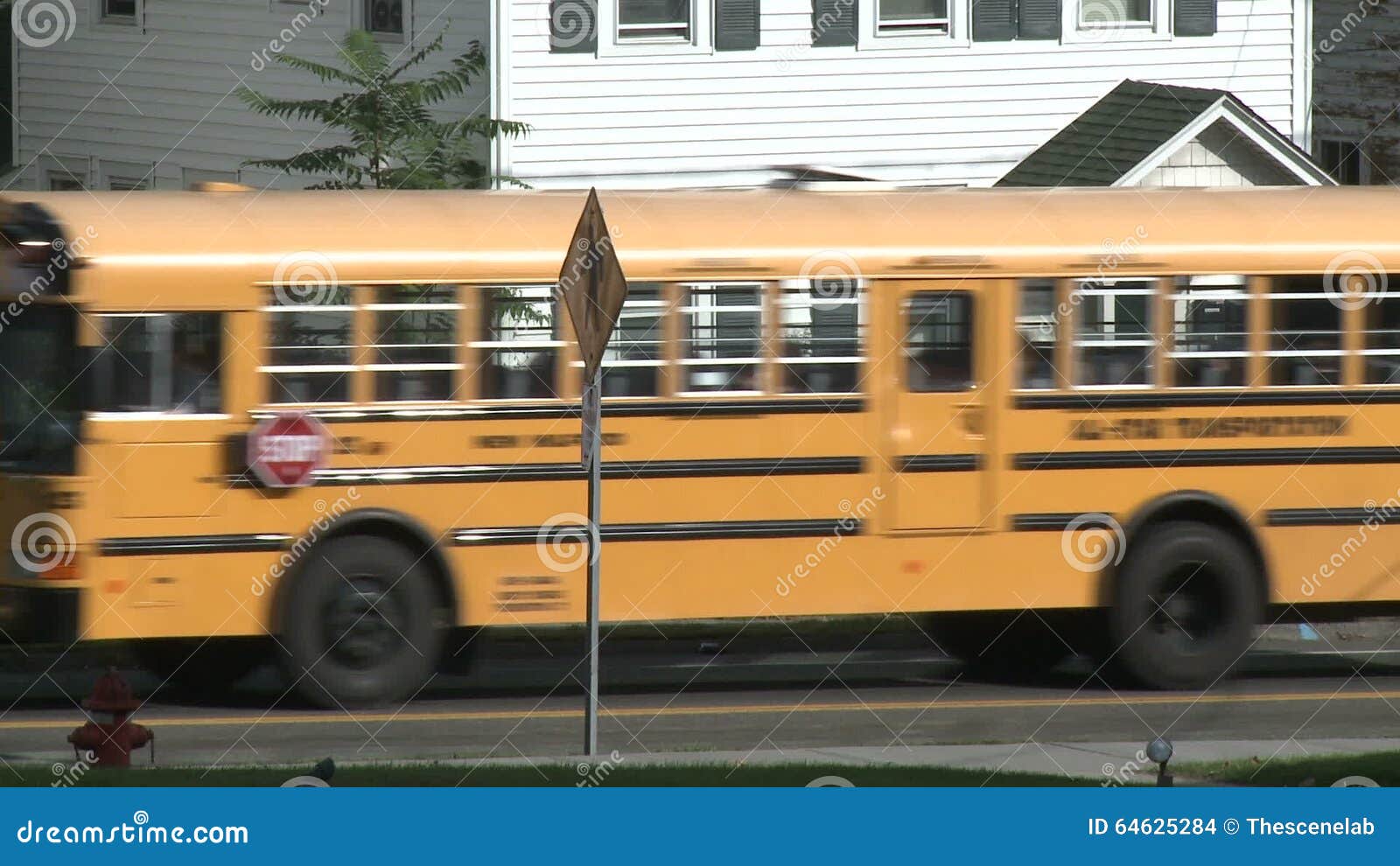 School Bus Pick-up (1 of 3) Stock Footage - Video of graduate ...
