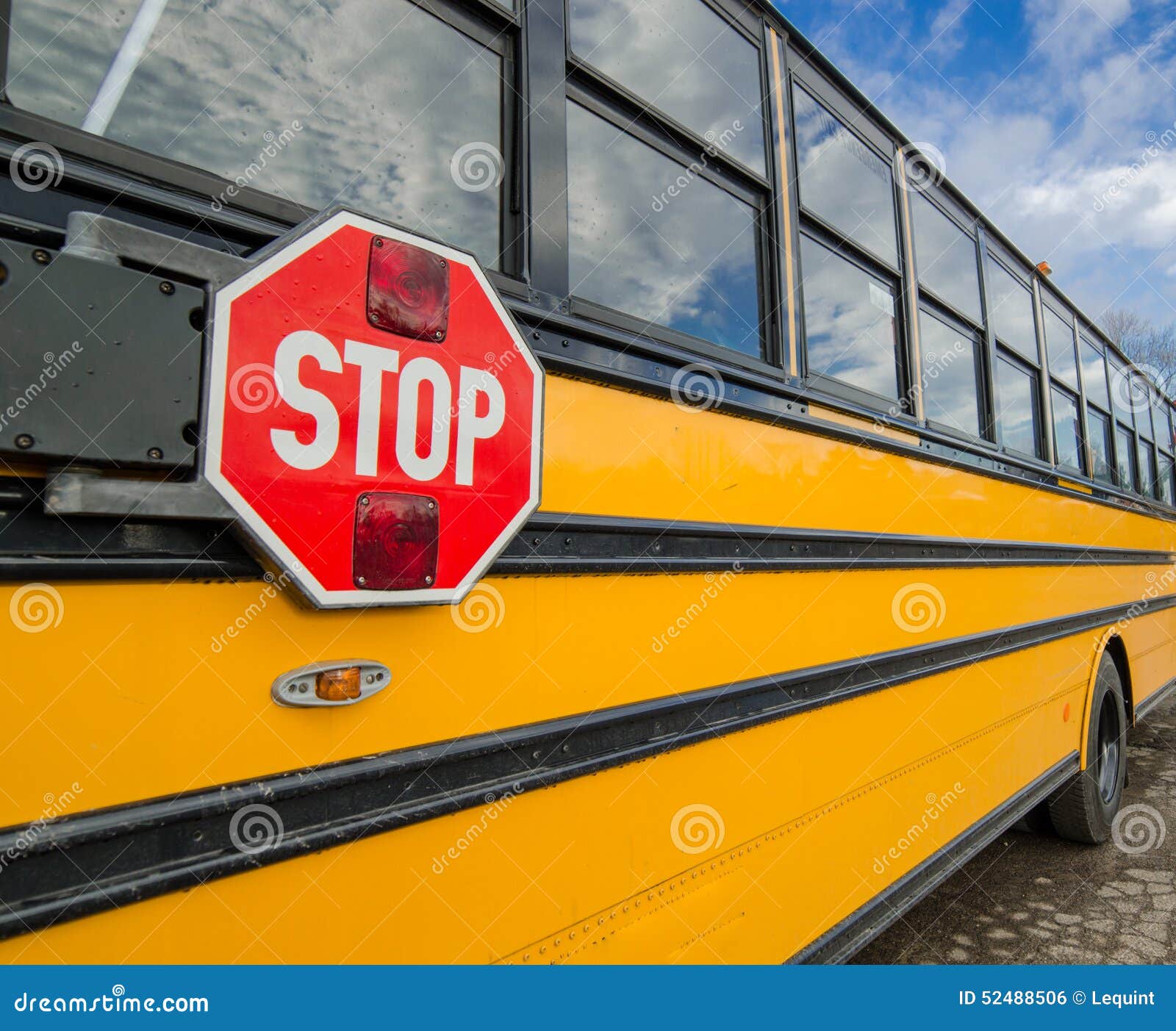 School bus safety stock photo. Image of line, lots, headlights - 52488506