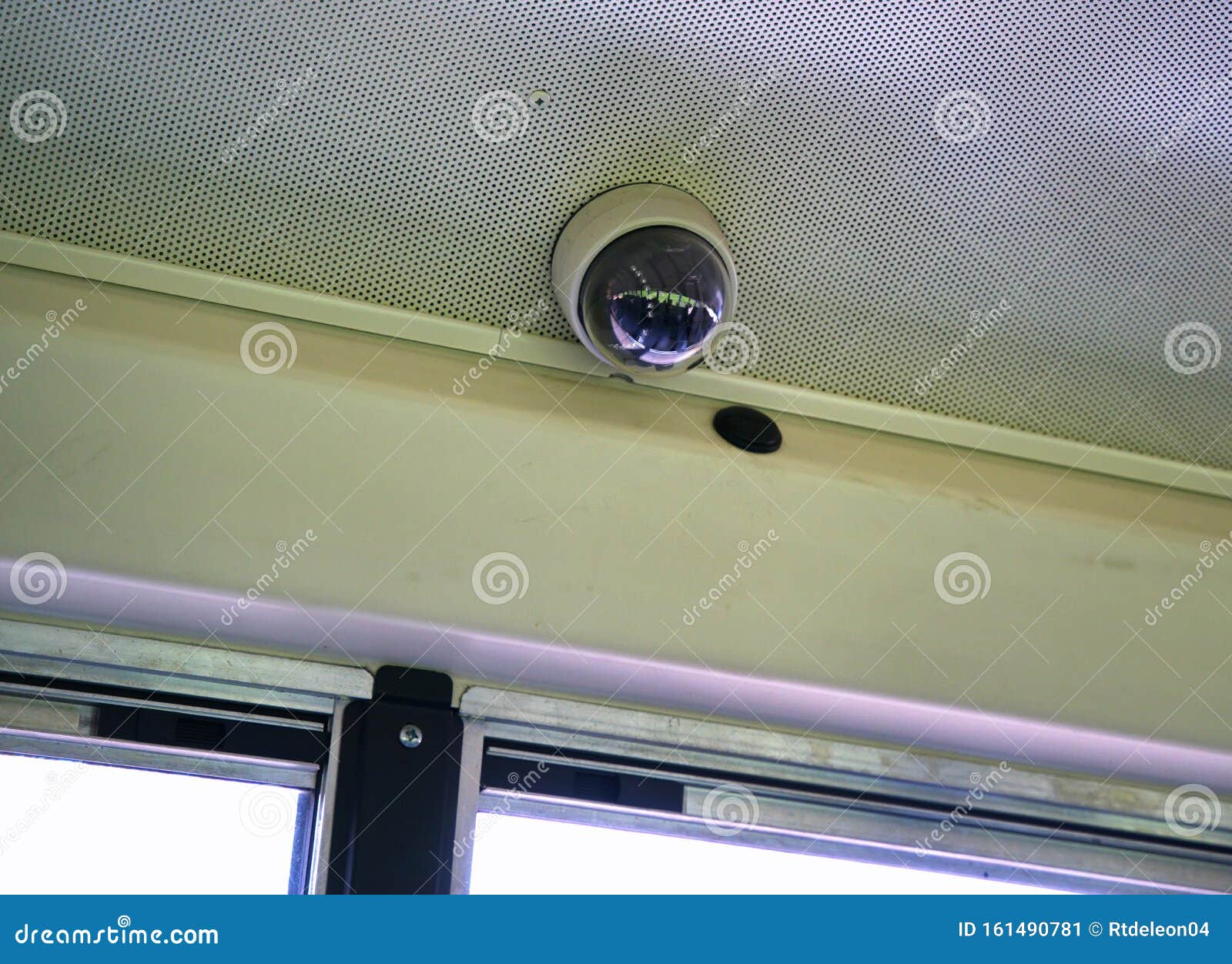School Bus Security Camera stock image. Image of coverage - 161490781