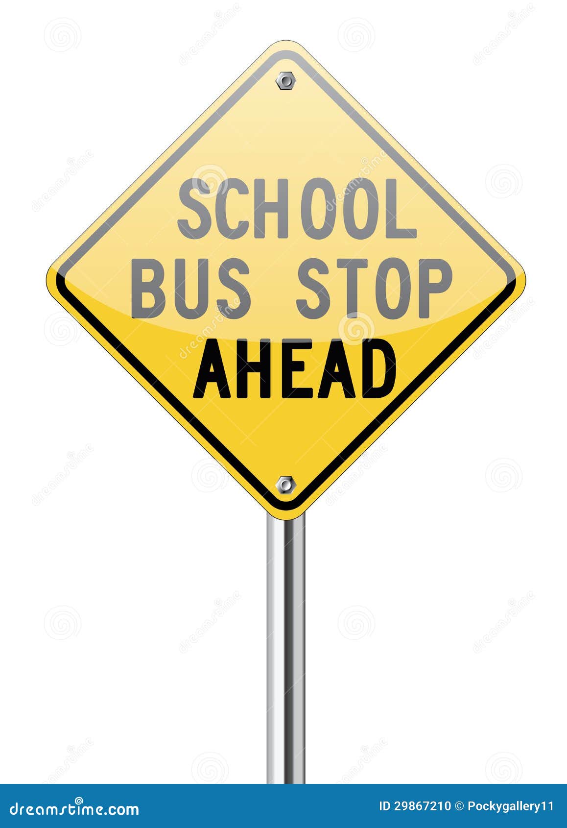 School Bus Stop. Back To School Safety Concept. Passing A School Bus ...